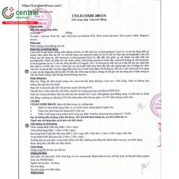 Thuốc Celecoxib 200-US: Giảm đau, kháng viêm và hỗ trợ điều trị FAP
