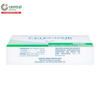 Thuốc Celecoxib 200mg Mipharmco kháng viêm, giảm đau ở viêm xương khớp