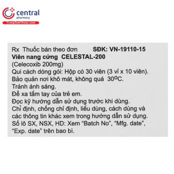 [CHÍNH HÃNG] Thuốc Celestal 200 điều trị viêm xương khớp