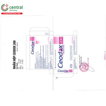 Thuốc Ceodox 200 - Kháng sinh đường uống điều trị nhiễm khuẩn