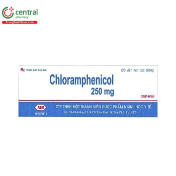 Thuốc Chloramphenicol 250mg Mebiphar điều trị nhiễm khuẩn nặng