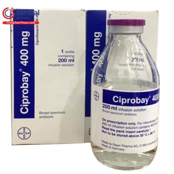 [CHÍNH HÃNG] Thuốc Ciprobay 400mg - Thuốc điều trị nhiễm khuẩn