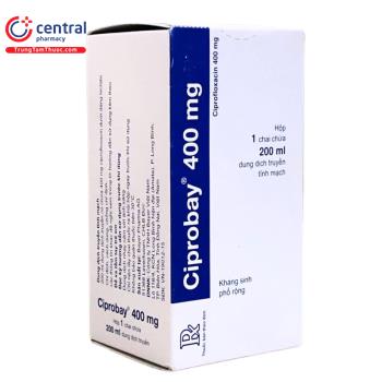 [CHÍNH HÃNG] Thuốc Ciprobay 400mg - Thuốc điều trị nhiễm khuẩn