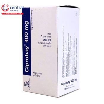 [CHÍNH HÃNG] Thuốc Ciprobay 400mg - Thuốc điều trị nhiễm khuẩn