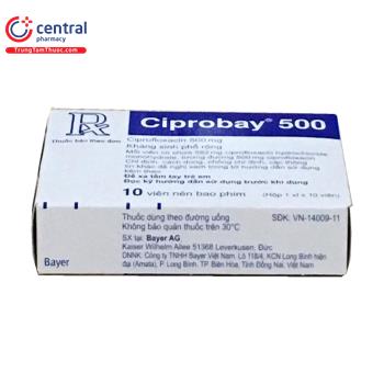 Thuốc Ciprobay 500: tác dụng, chỉ định, lưu ý khi sử dụng