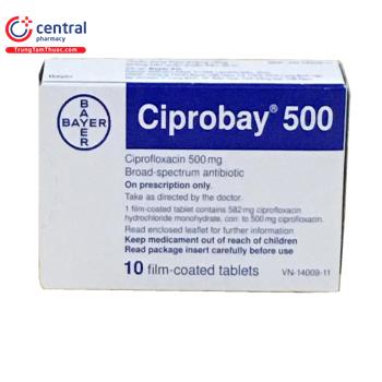 Thuốc Ciprobay 500: tác dụng, chỉ định, lưu ý khi sử dụng