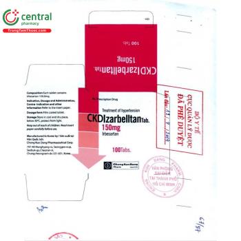 Thuốc CKDIzarbelltan tab. 150mg - Điều trị tăng huyết áp nguyên phát