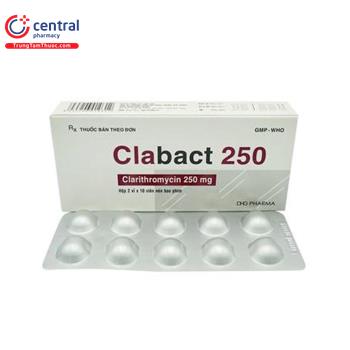 [CHÍNH HÃNG] Thuốc Clabact 250 điều trị nhiễm khuẩn hô hấp