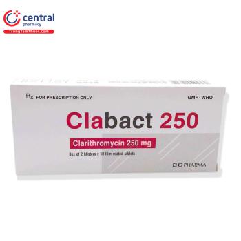 [CHÍNH HÃNG] Thuốc Clabact 250 điều trị nhiễm khuẩn hô hấp