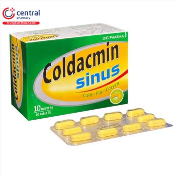 [CHÍNH HÃNG] Thuốc Coldacmin Sinus đánh bay cảm cúm