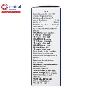 [CHÍNH HÃNG] Thuốc Colicare drops 15ml hết lo đầy bụng khó tiêu ở trẻ