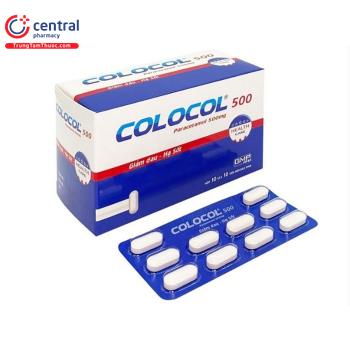 [CHÍNH HÃNG] Thuốc Colocol 500 hạ sốt và giảm đau hiệu quả