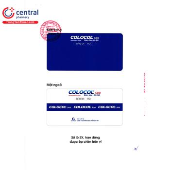 [CHÍNH HÃNG] Thuốc Colocol 500 hạ sốt và giảm đau hiệu quả
