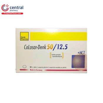 [CHÍNH HÃNG] Thuốc Colosar-Denk 50/12.5 điều trị bệnh lý huyết áp cao