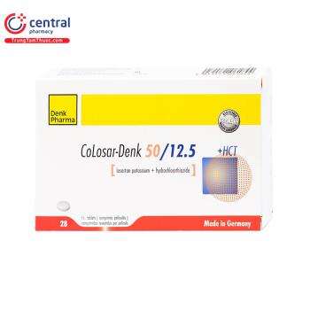 [CHÍNH HÃNG] Thuốc Colosar-Denk 50/12.5 điều trị bệnh lý huyết áp cao