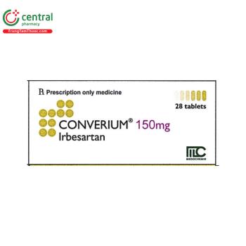 Thuốc Converium 150mg - Điều trị tăng huyết áp động mạch vô căn