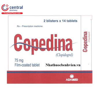 [CHÍNH HÃNG] Thuốc Copedina 75mg - Điều trị dự phòng tắc nghẽn mạch