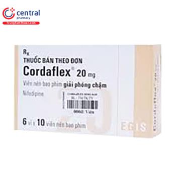 Thuốc Cordaflex 20mg: công dụng, liều dùng, chú ý