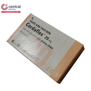 Thuốc Cordaflex 20mg: công dụng, liều dùng, chú ý