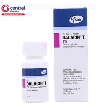 Thuốc Dalacin T 1% 30ml - Thuốc đặc trị mụn trứng cá