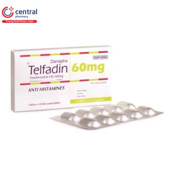 Thuốc Danapha-Telfadin 60mg - Thuốc trị triệu chứng viêm mũi dị ứng