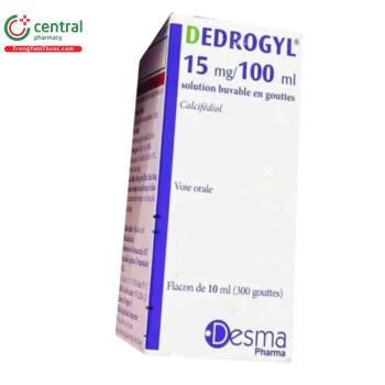 Thuốc Dedrogyl 15mg/100ml bổ sung vitamin D3 hỗ trợ bé còi xương