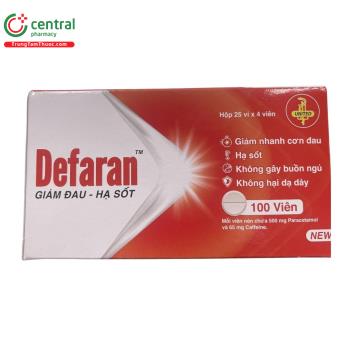 Thuốc Defaran giảm nhanh cơn đau đầu, đau răng, đau nhức cơ xương