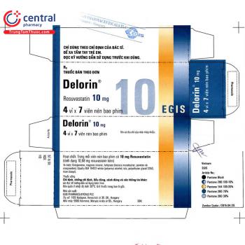 [CHÍNH HÃNG] Thuốc Delorin 10mg điều trị tăng cholesterol máu