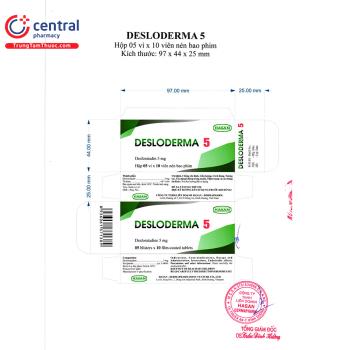 [CHÍNH HÃNG] Thuốc Desloderma 5 Hasan điều trị dị ứng, mề đay