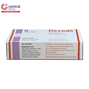 Thuốc Devodil (Sulpiride 50mg): Tác dụng, cách dùng và giá bán