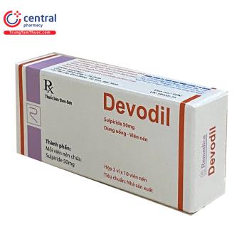 Thuốc Devodil (Sulpiride 50mg): Tác dụng, cách dùng và giá bán