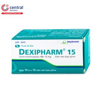 [CHÍNH HÃNG] Thuốc Dexipharm 15 VB (H/100) điều trị ho do cảm lạnh
