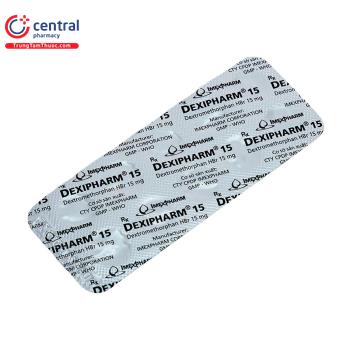 [CHÍNH HÃNG] Thuốc Dexipharm 15 VB (H/100) điều trị ho do cảm lạnh