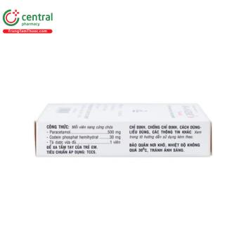Thuốc Di-Angesic Codein 30 giảm nhanh các cơn đau đầu, đau khớp.