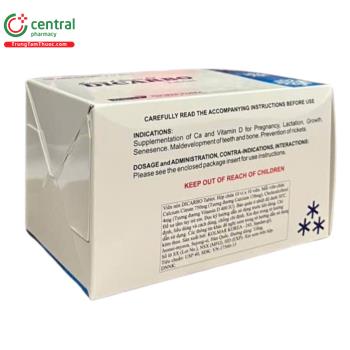 Thuốc Dicarbo bổ sung calci và vitamin D: cách dùng, liều dùng