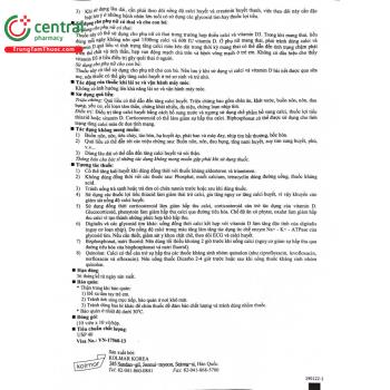 Thuốc Dicarbo bổ sung calci và vitamin D: cách dùng, liều dùng