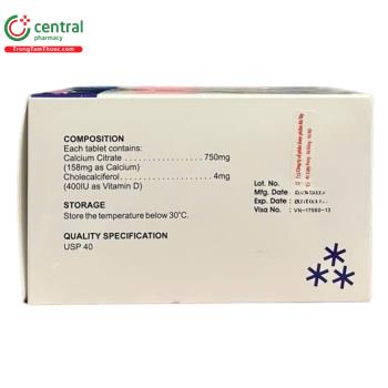 Thuốc Dicarbo bổ sung calci và vitamin D: cách dùng, liều dùng