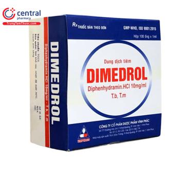 [CHÍNH HÃNG] Thuốc tiêm Dimedrol 10mg/1ml VinPhaco : Chỉ định, Liều dùng