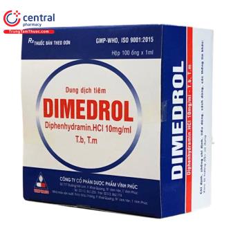 [CHÍNH HÃNG] Thuốc tiêm Dimedrol 10mg/1ml VinPhaco : Chỉ định, Liều dùng