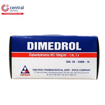 [CHÍNH HÃNG] Thuốc tiêm Dimedrol 10mg/1ml VinPhaco : Chỉ định, Liều dùng