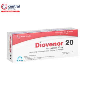 [CHÍNH HÃNG] Thuốc Diovenor 20 - điều trị tăng Cholesterol máu