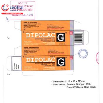 [CHÍNH HÃNG] Thuốc Dipolac G 15g trị nấm da, nhiễm trùng da