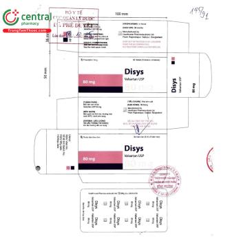 Thuốc Disys 80mg - Điều trị bệnh lý tăng huyết áp và suy tim