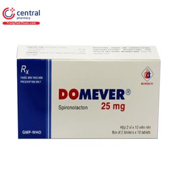 [CHÍNH HÃNG] Thuốc Domever 25mg: Thuốc điều trị suy tim sung huyết