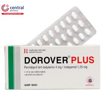 Thuốc Dorover Plus 4mg/1,25mg điều trị tăng huyết áp nguyên phát