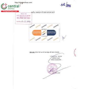 Thuốc Dostem 10mg - Điều trị virus viêm gan B mạn tính ở trưởng thành