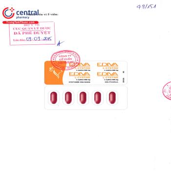 [CHÍNH HÃNG] Thuốc Ediva L-cystine 500mg điều trị bệnh về da
