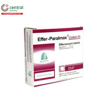 Thuốc Effer-Paralmax Codein 10 giảm đau cấp tính mức trung bình