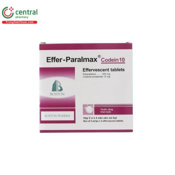Thuốc Effer-Paralmax Codein 10 giảm đau cấp tính mức trung bình