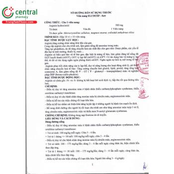 Thuốc Elcocef Fort điều trị duy trì tăng amoniac máu, rối loạn tiêu hóa